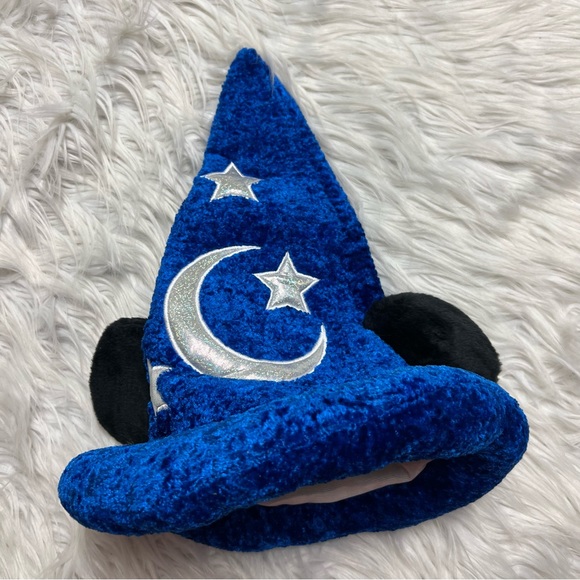 Disney | Accessories | Velvet Blue Disney Mickey Mouse Wizard Hat ...